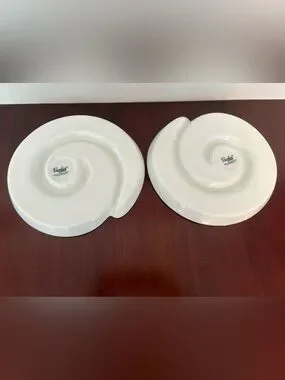 Verdici | Dining | Verdici Design Porcelain Spiral Serving Plates Set ...